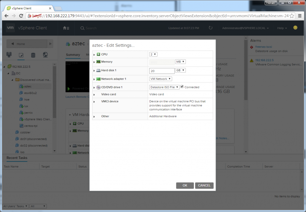 First Impressions: vSphere HTML5 Web Client #h5client | virten.net