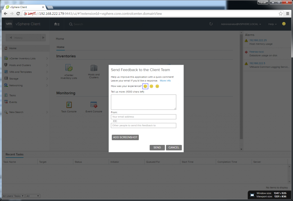 First Impressions: vSphere HTML5 Web Client #h5client | virten.net