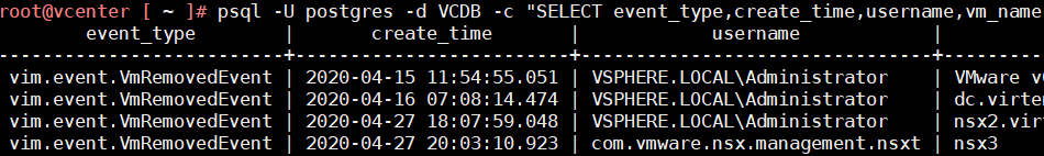 Connect and work with the vCSA Embedded vPostgres Database | virten.net