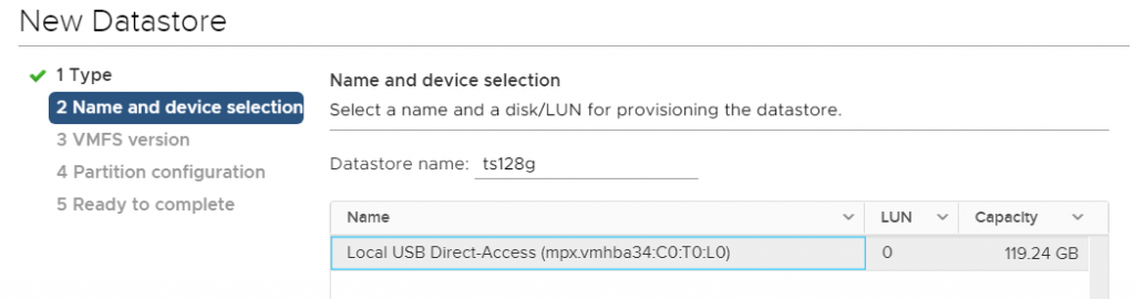 USB Devices as VMFS Datastore in vSphere ESXi 7.0 | virten.net