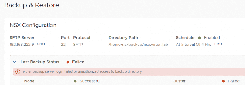 NSX-T Backup Monitoring | virten.net