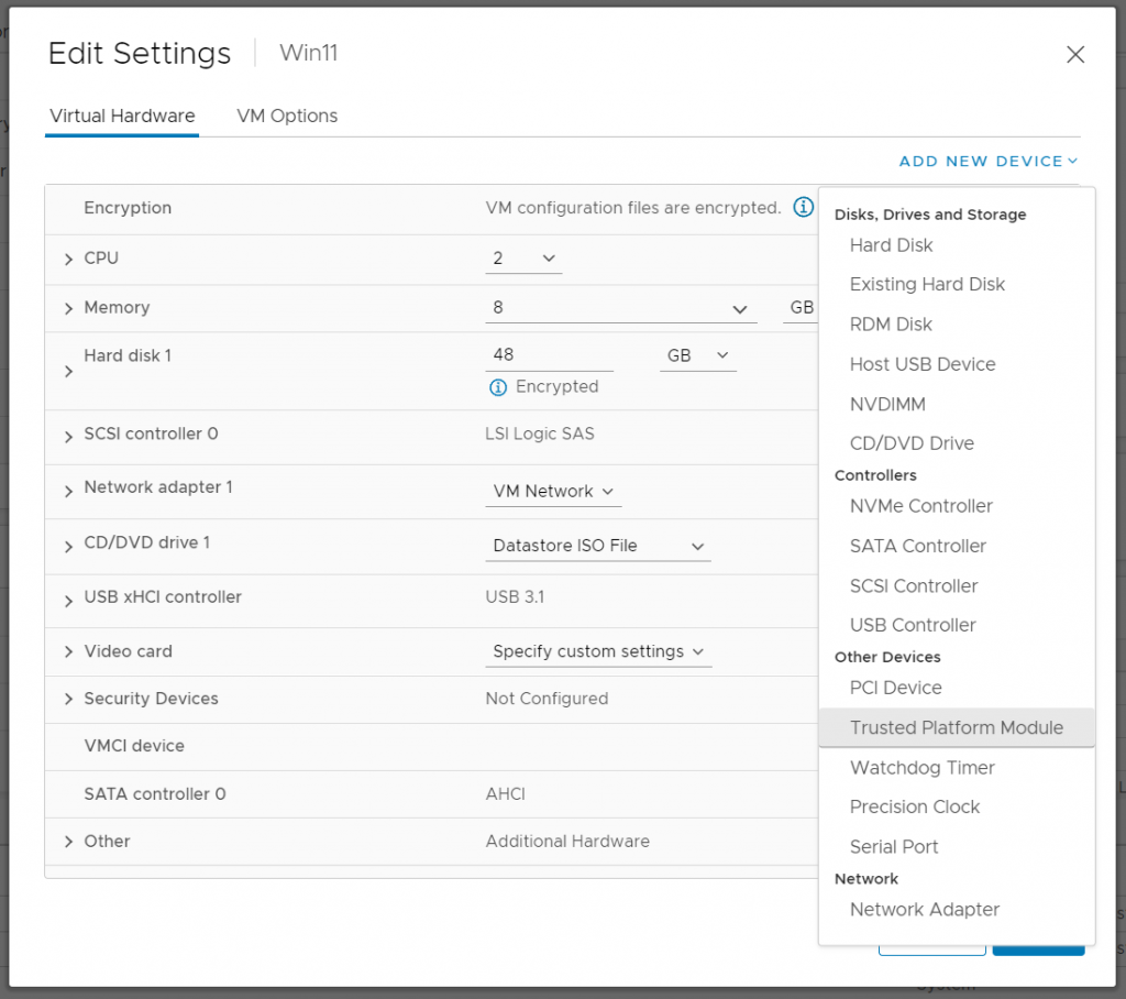 Windows 11 on VMware ESXi - This PC can't run Windows 11 | virten.net