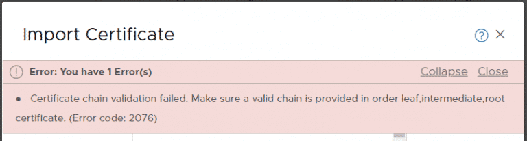 Import of Let's Encrypt Certificates in NSX-T Fails With "Certificate ...