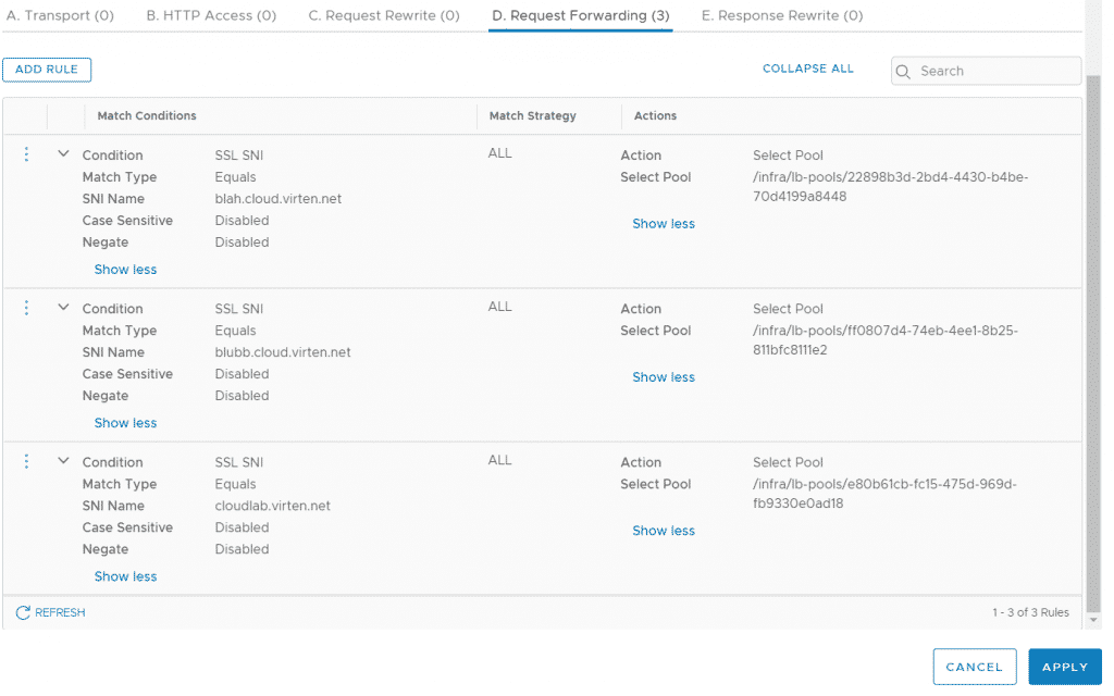 How To Configure Multiple Tls Certificates With Sni In Nsx T Load Balancer